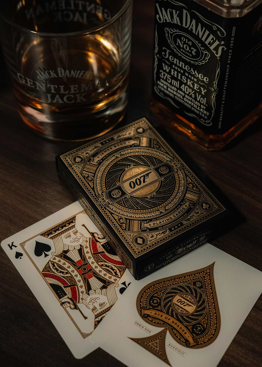 'James Bond 007 Poker&Whiskey' Poster, picture, metal print, paint by ...