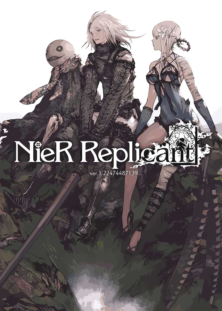 'NieR Replicant Key Visual' Poster, picture, metal print, paint by Killa Studio | Displate
