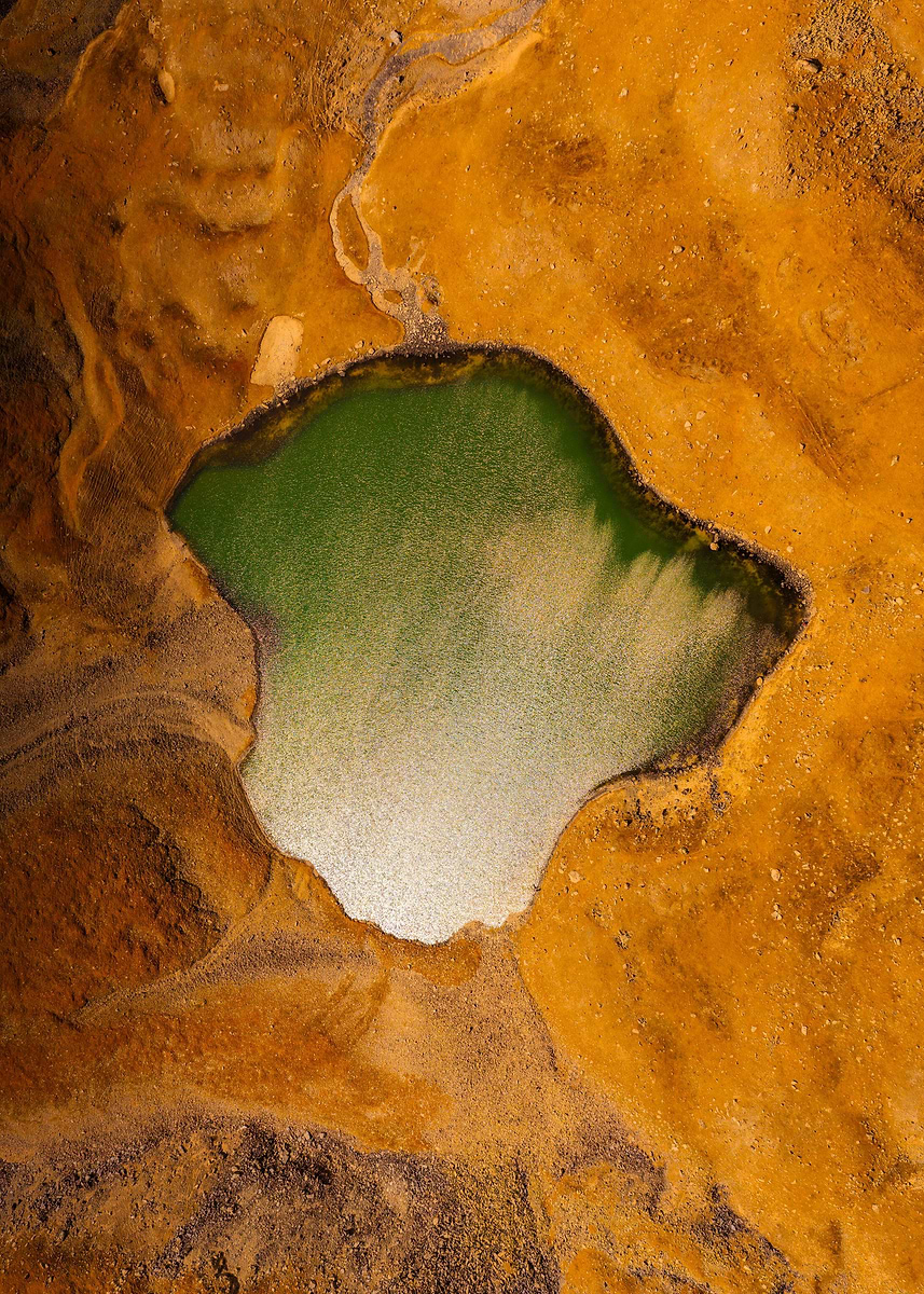 'Aerial view of a hot spring' Poster, picture, metal print, paint by ...