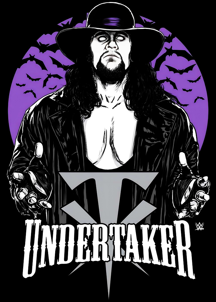 'The Undertaker Illustration' Poster, picture, metal print, paint by ...