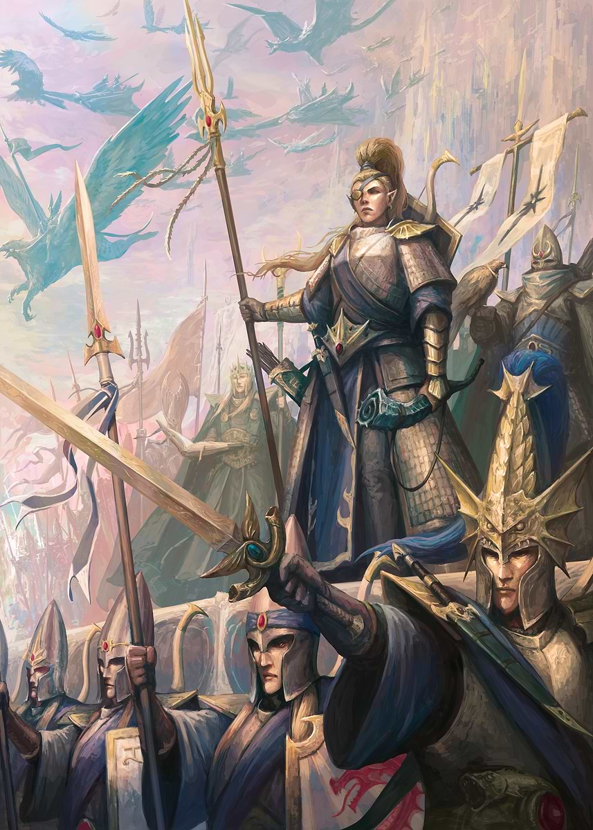 'High Elf Host' Poster, picture, metal print, paint by Warhammer | Displate