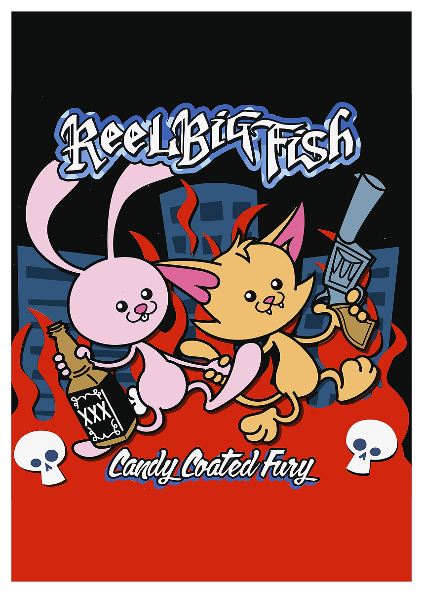 'Reel Big Fish Candy Coated Fury' Poster, picture, metal print, paint ...
