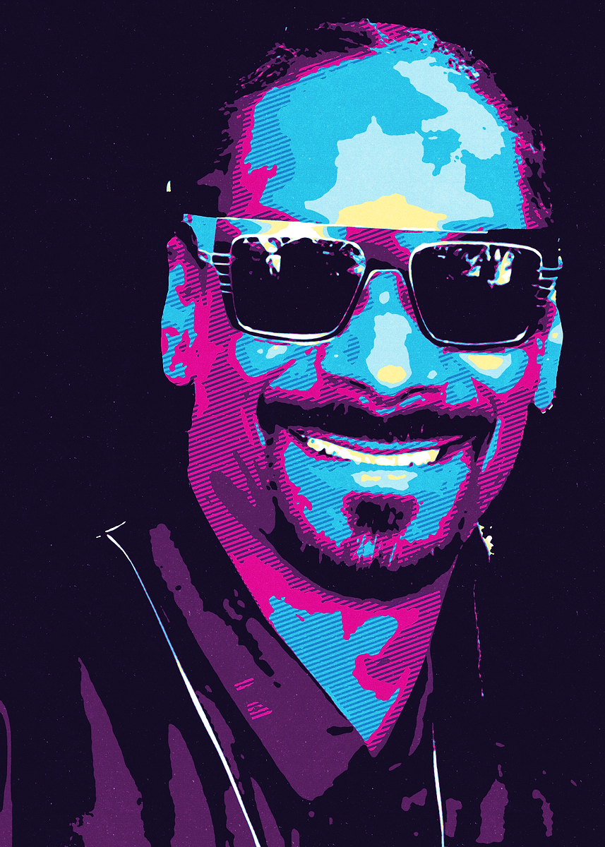 'Snoop Dogg Pop Art Portrait' Poster, picture, metal print, paint by ...