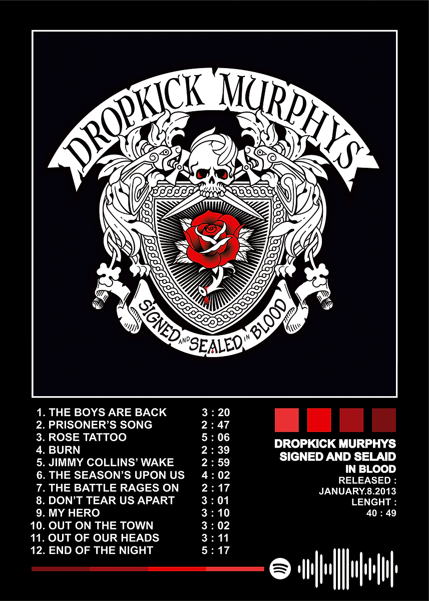'Dropkick Murphys Album Art' Poster, picture, metal print, paint by ...
