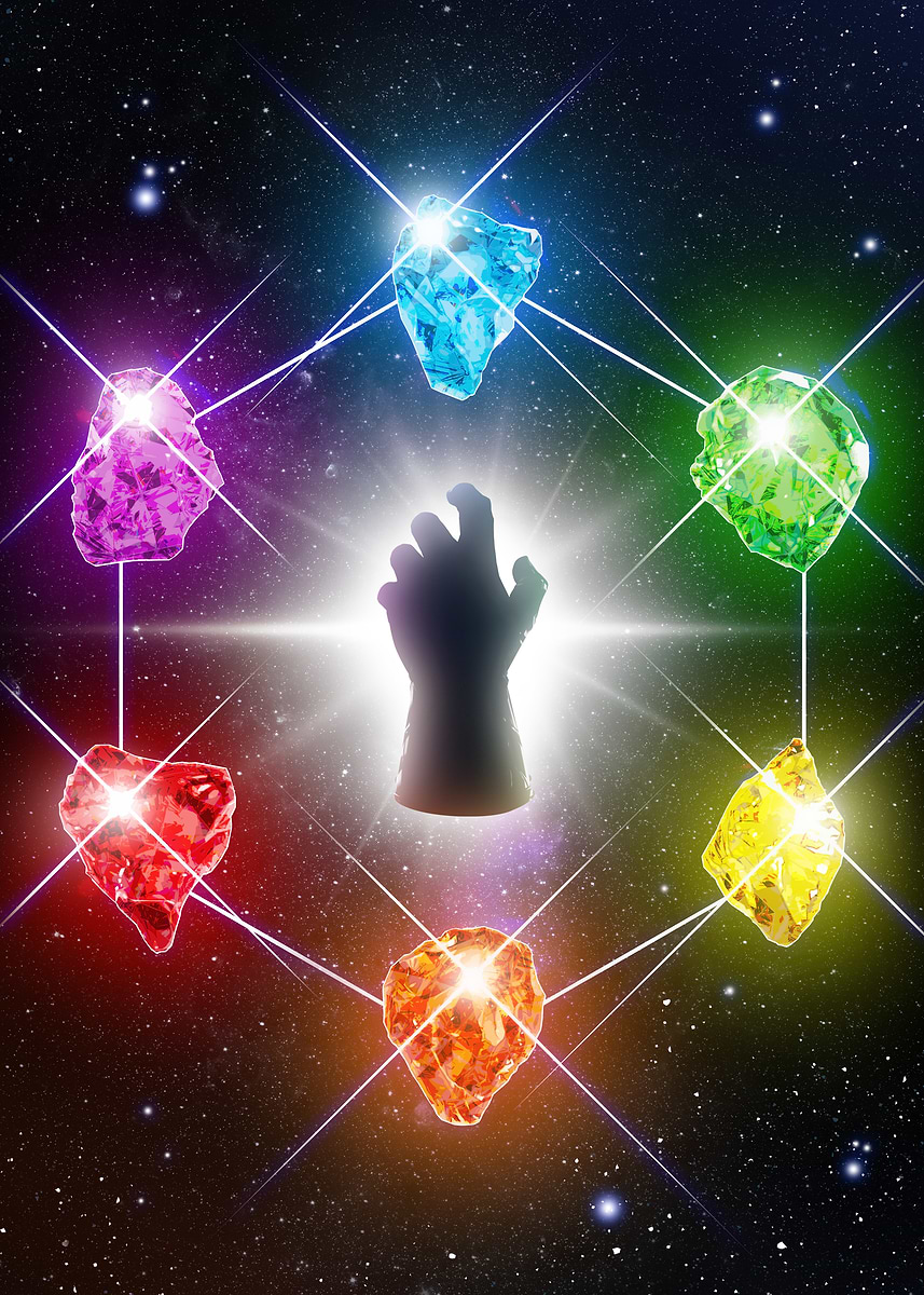 'The Infinity Gauntlet & The Six Stones' Poster, picture, metal print ...