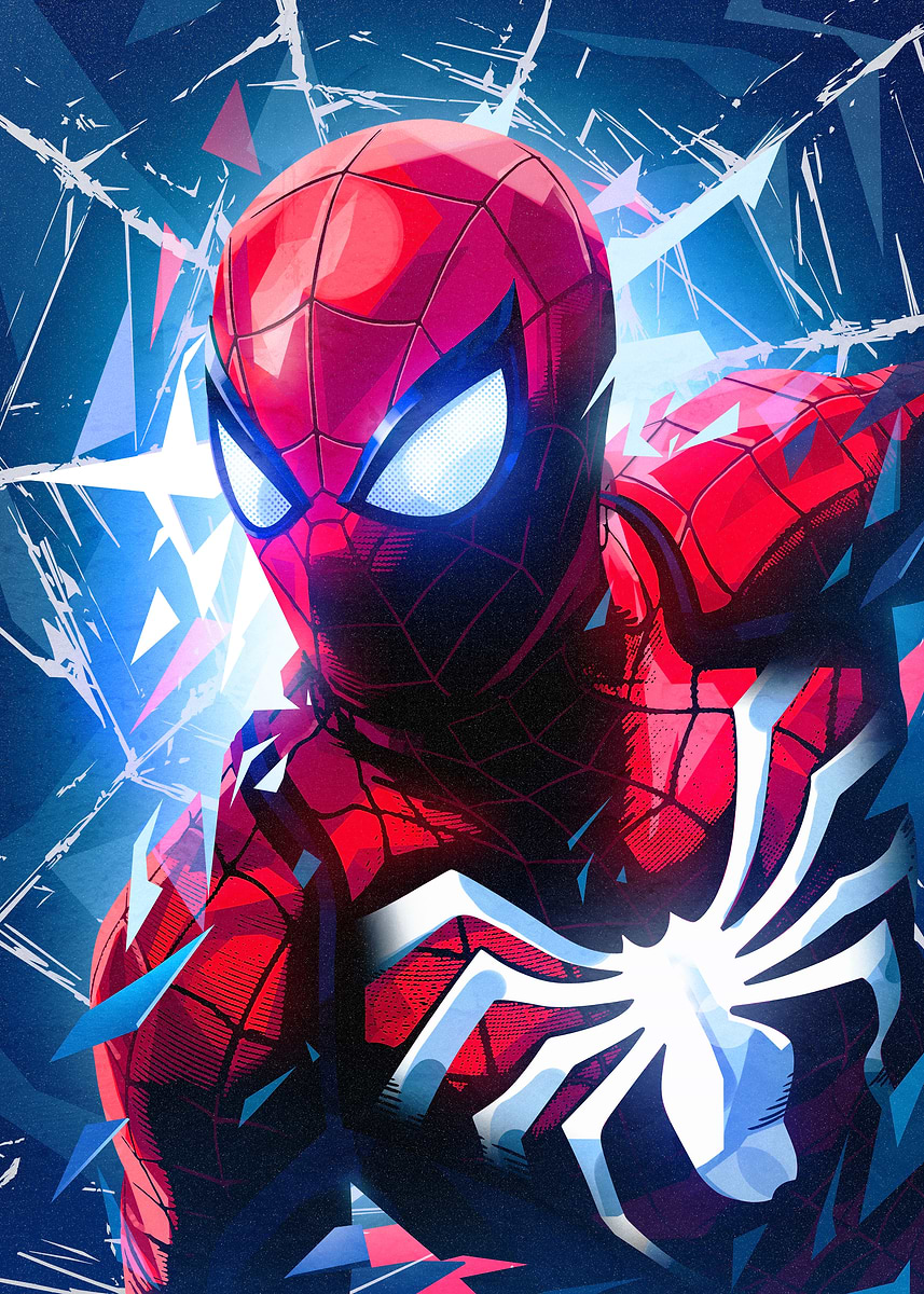 'Spider-Man: Shattered Velocity' Poster, picture, metal print, paint by ...