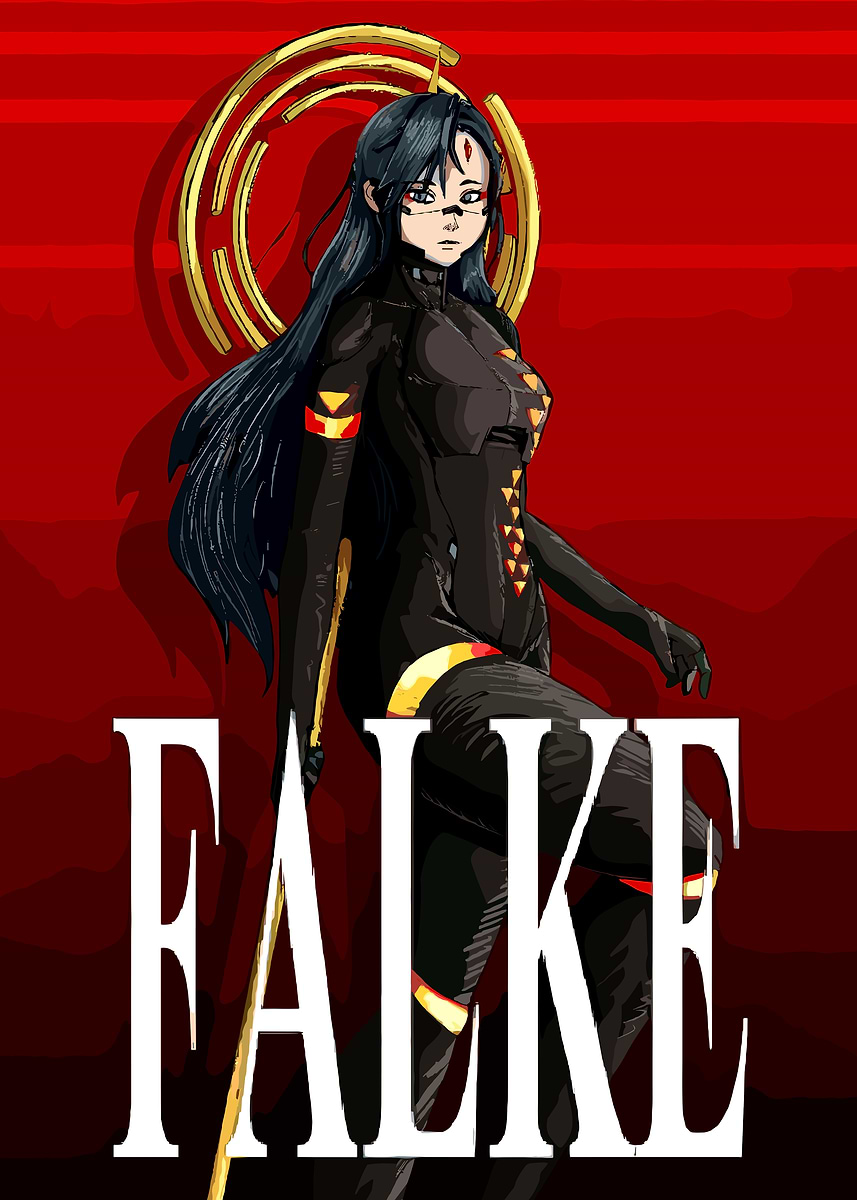 'Signalis Falke Character Art' Poster, picture, metal print, paint by ...