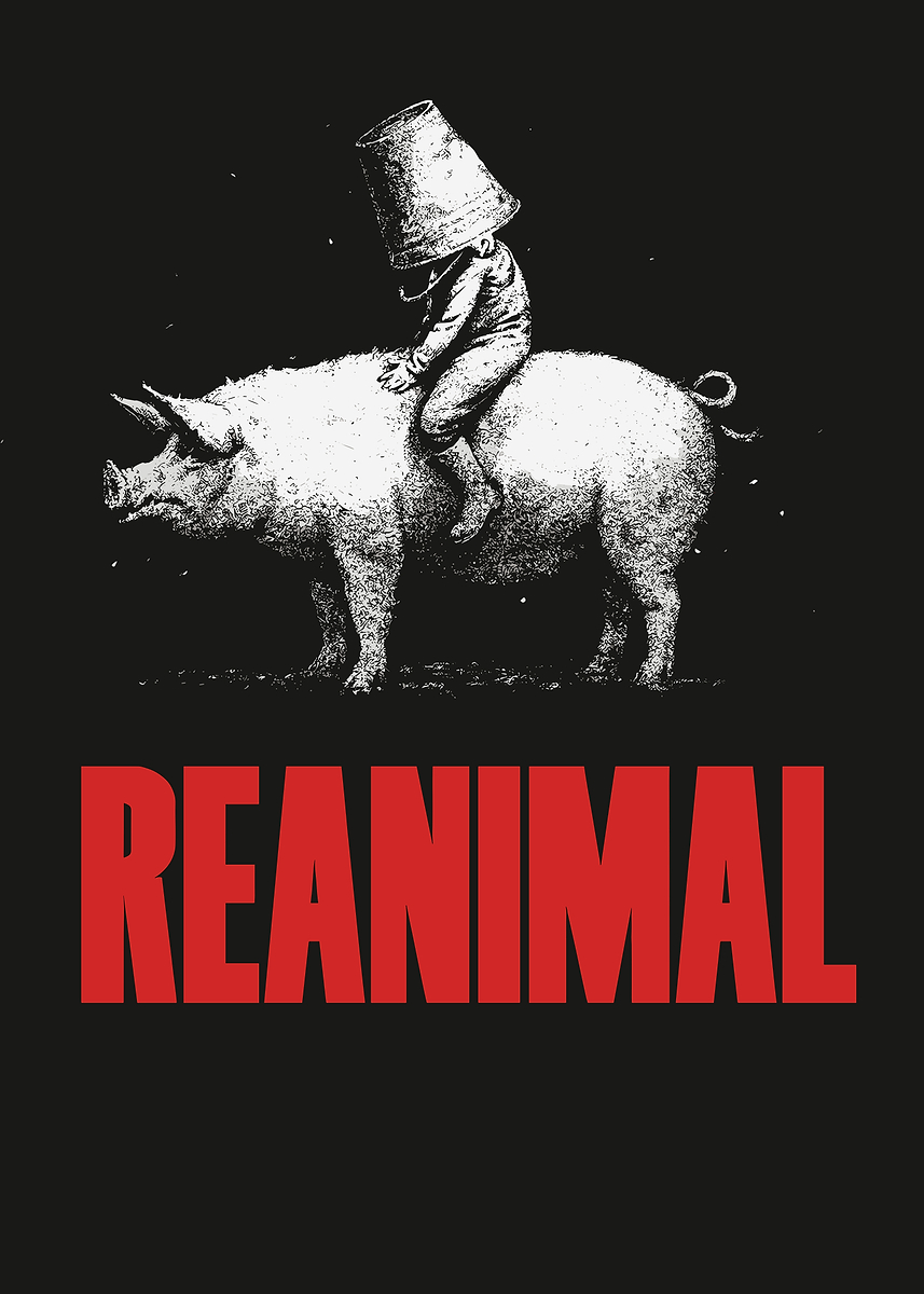 'Reanimal Pig Rider' Poster, picture, metal print, paint by New street ...