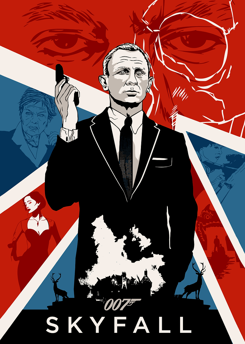 'Skyfall Movie Poster' Poster, picture, metal print, paint by Park ...