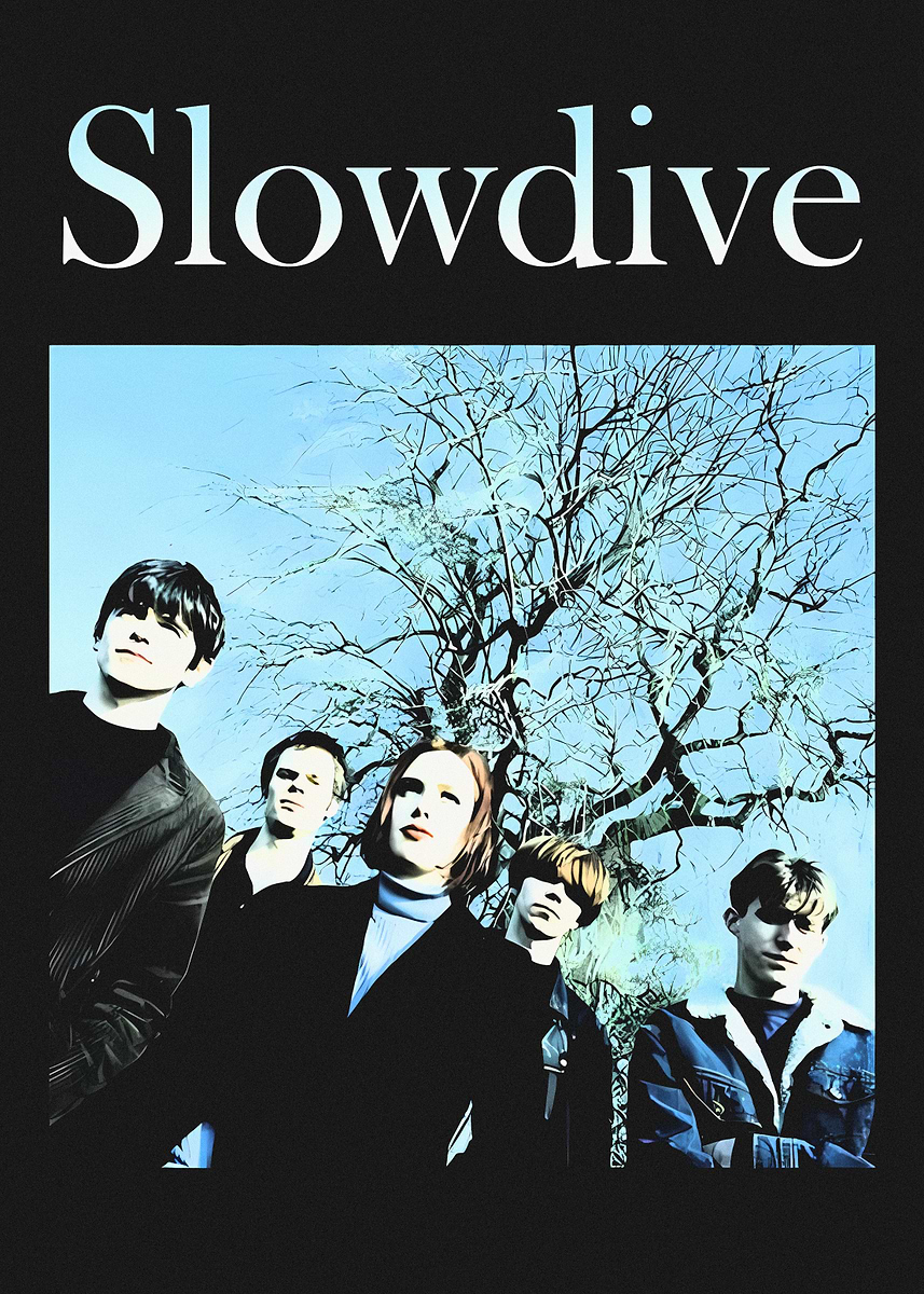 'Slowdive Band' Poster, picture, metal print, paint by Blez Time | Displate