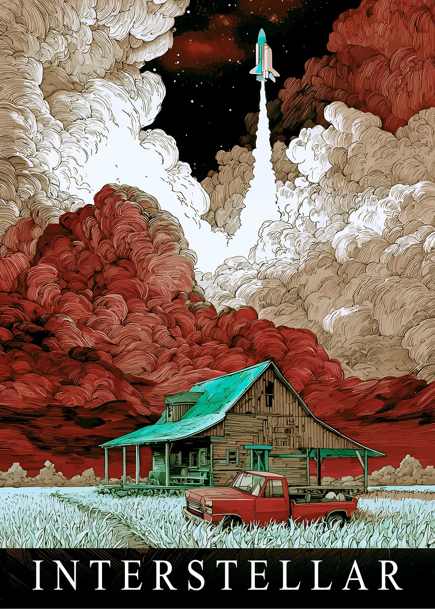 'Interstellar Movie Poster Art' Poster, picture, metal print, paint by ...
