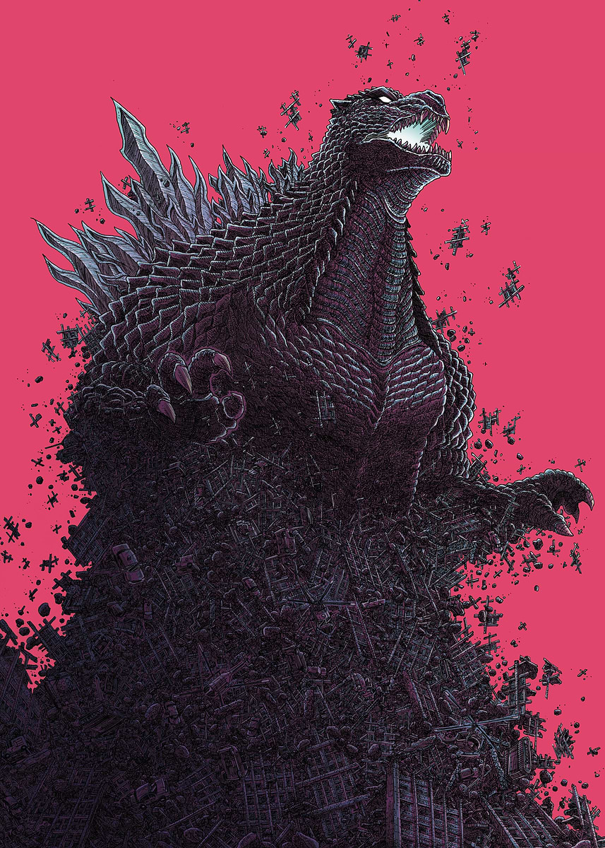 'Godzilla vs Mechagodzilla II 1993' Poster, picture, metal print, paint ...