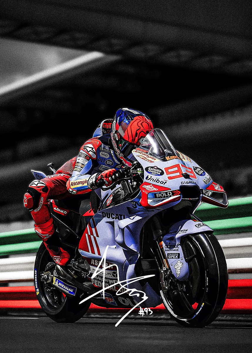 'Marc Marquez' Poster, picture, metal print, paint by HKStore | Displate