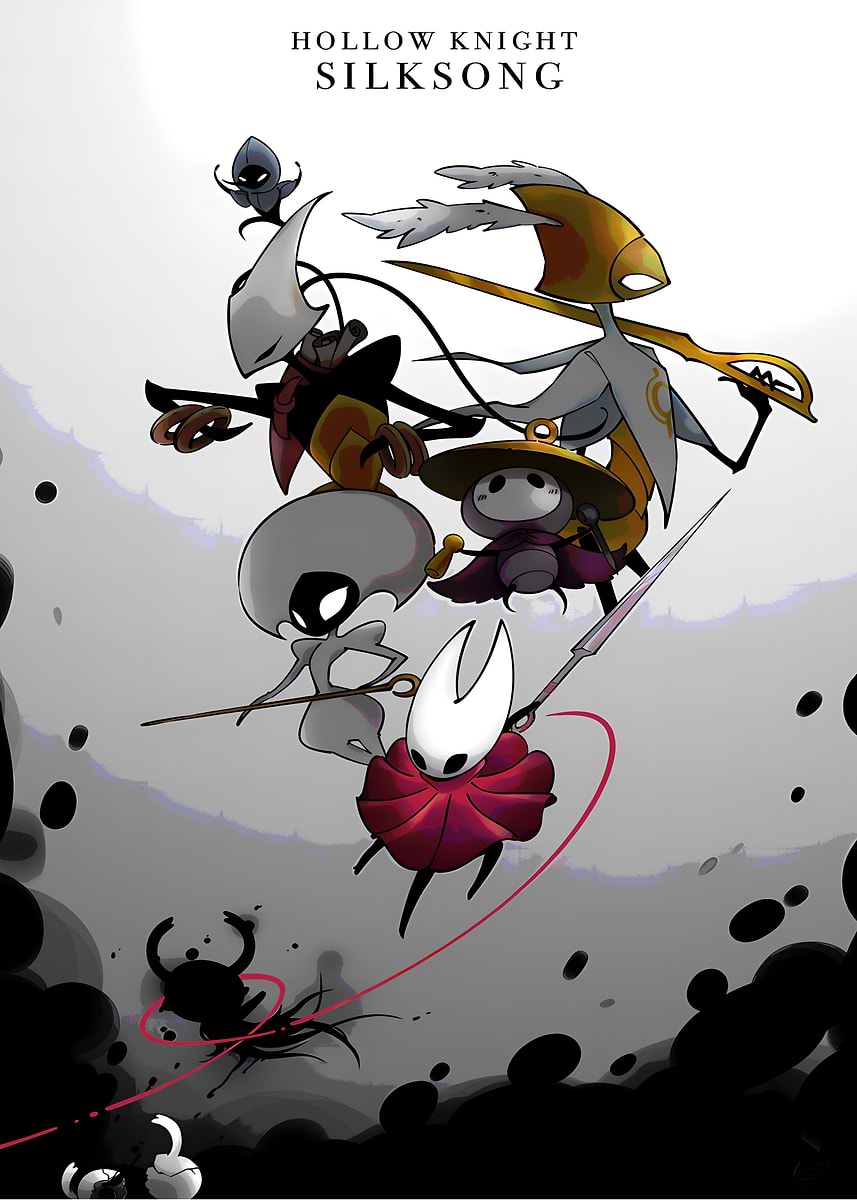 'Hollow Knight: Silksong characters illustration' Poster, picture ...