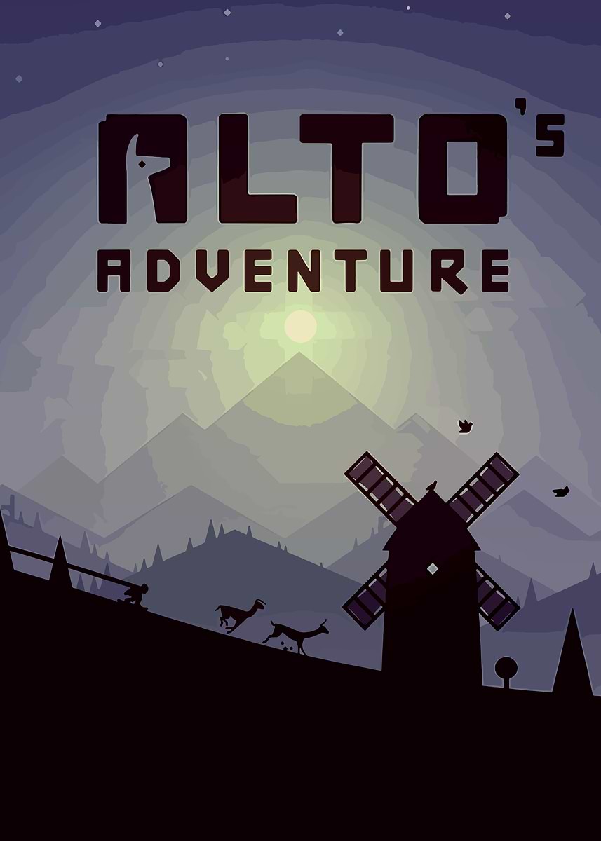 'Alto's Adventure Game Cover Art' Poster, picture, metal print, paint ...