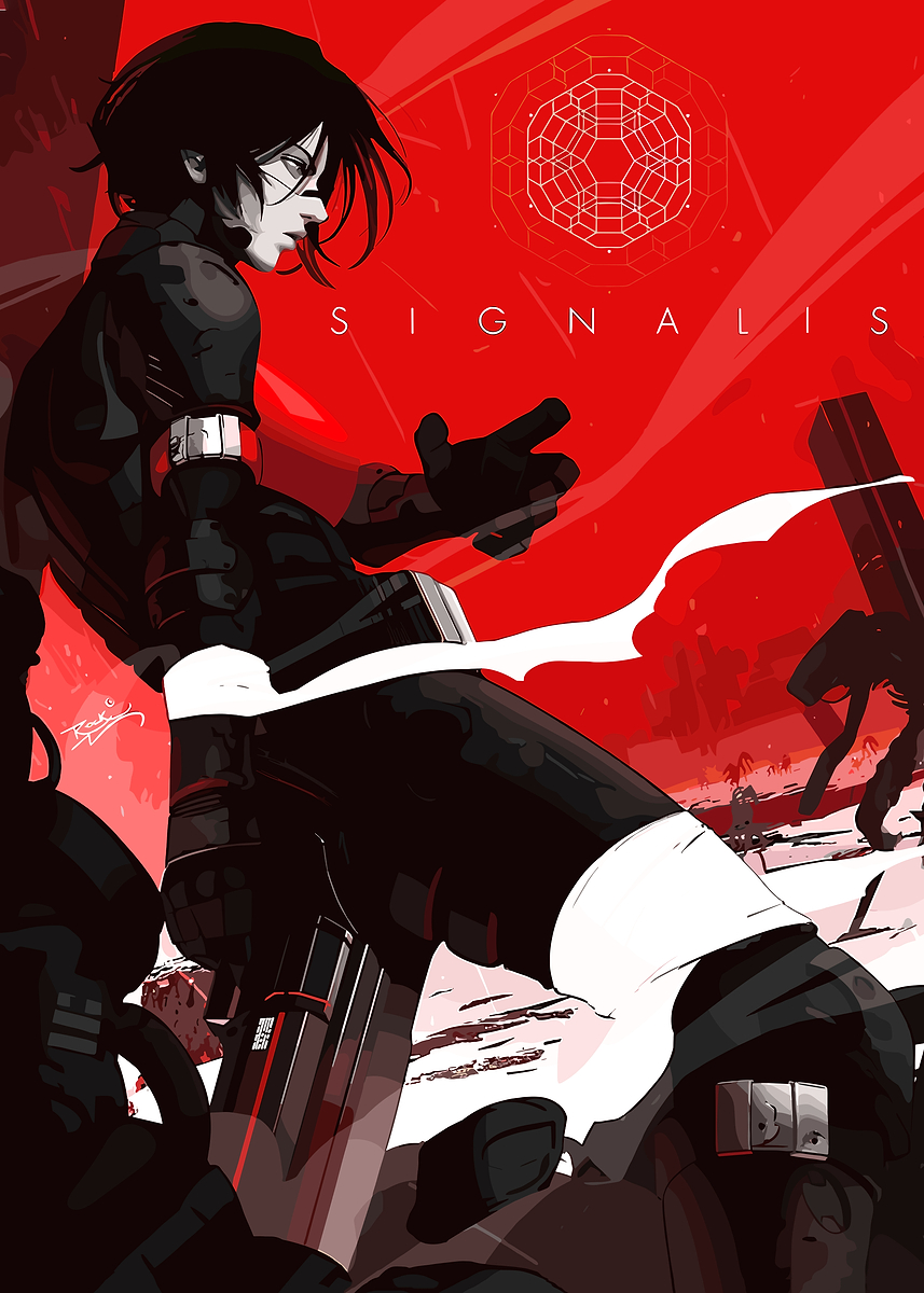 'SIGNALIS Game Illustration' Poster, picture, metal print, paint by ...