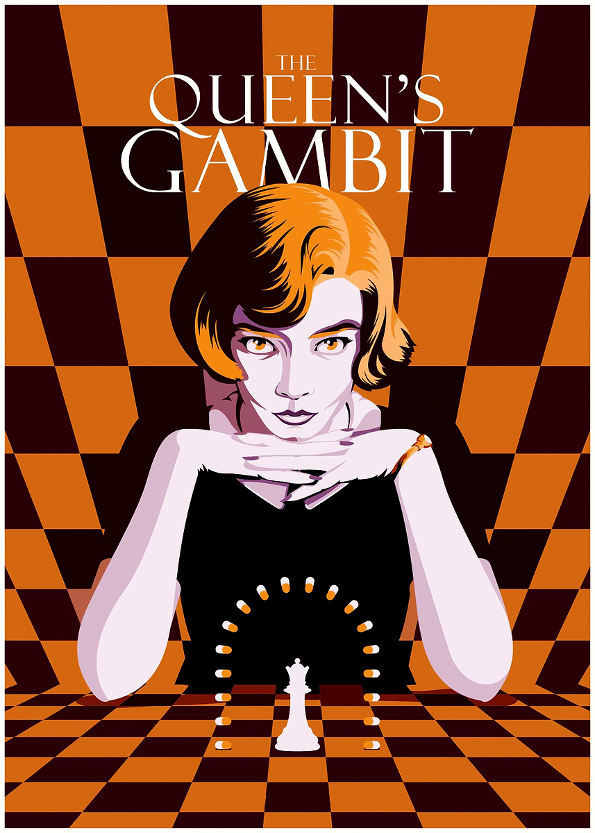 'The Gambit Girl' Poster, picture, metal print, paint by Celia Steuber ...