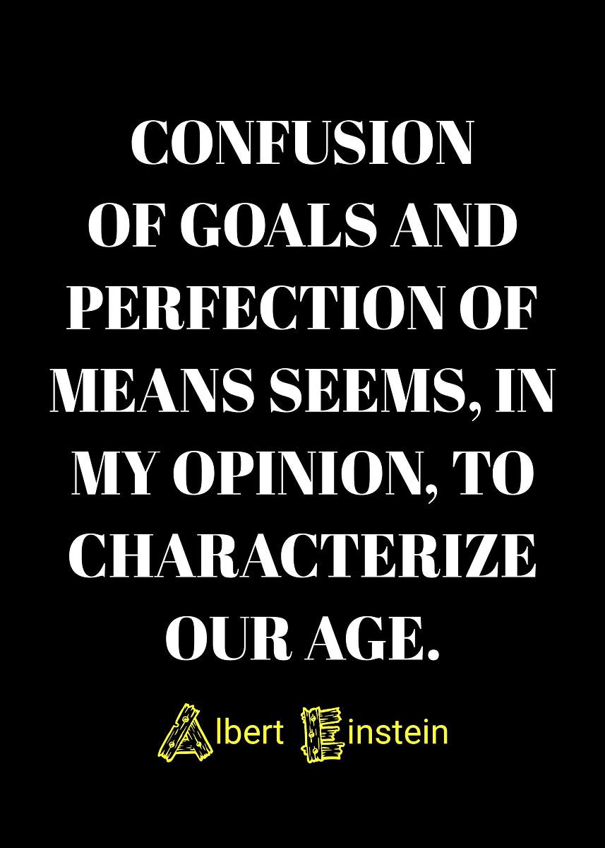 'Albert Einstein Quote on Confusion' Poster, picture, metal print ...