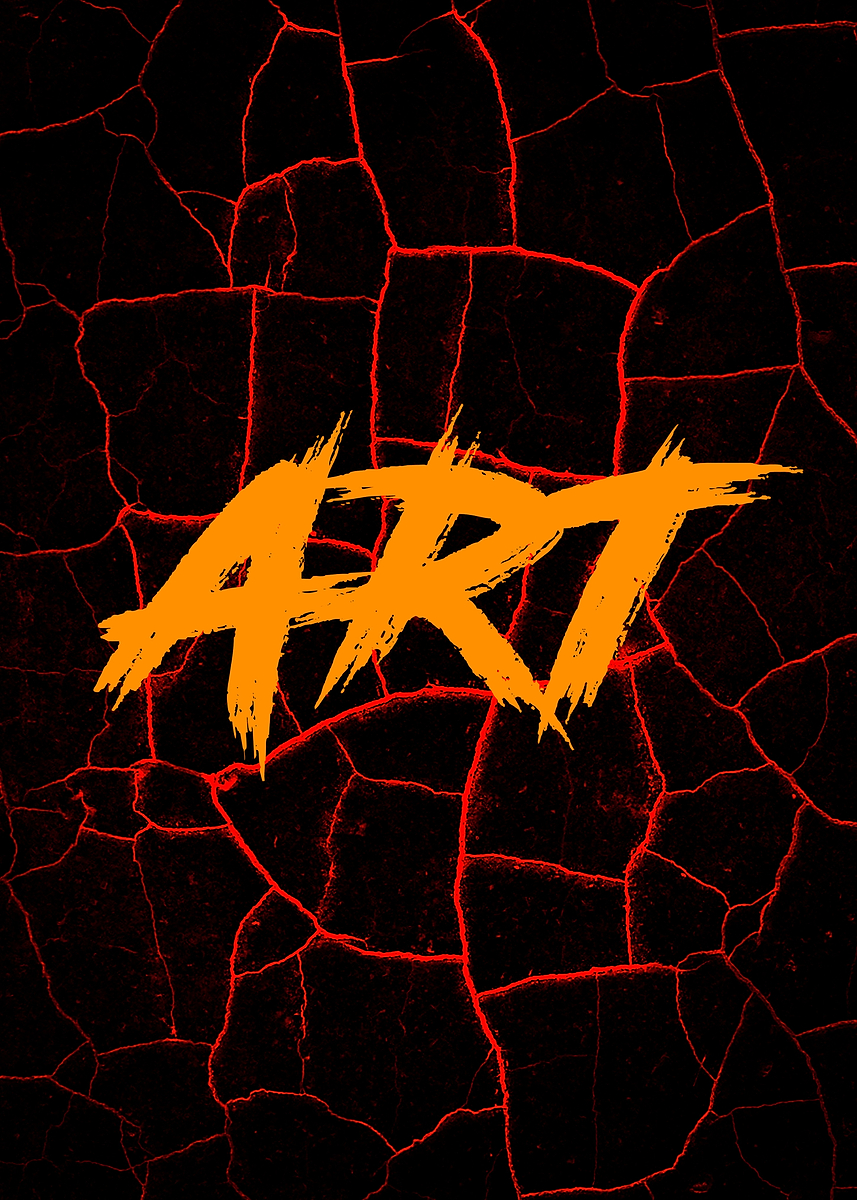 'Fiery Art' Poster, picture, metal print, paint by CF | Displate