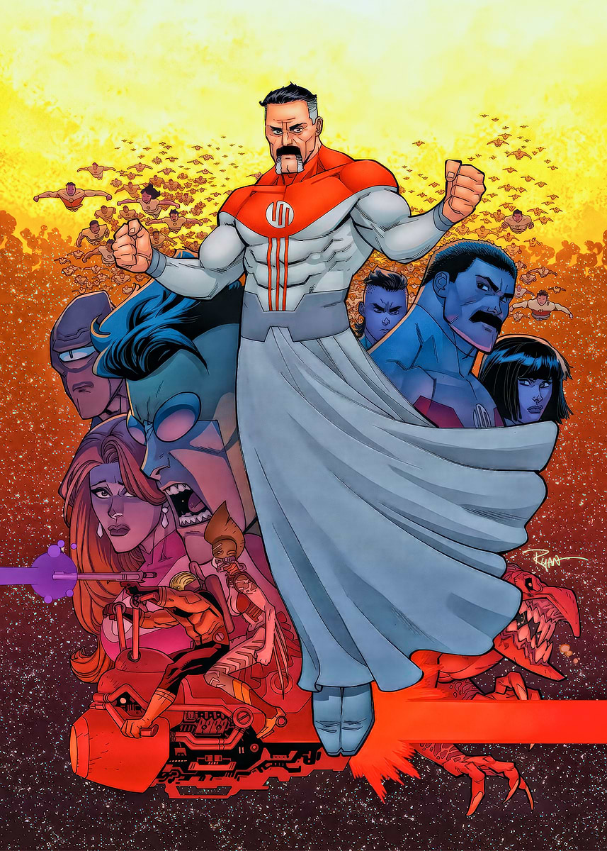 'Invincible Comic Book Cover Art' Poster, picture, metal print, paint ...