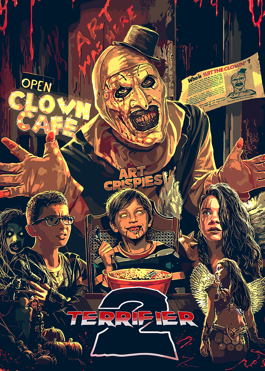 'Terrifier 2 Movie Poster' Poster, picture, metal print, paint by Park ...