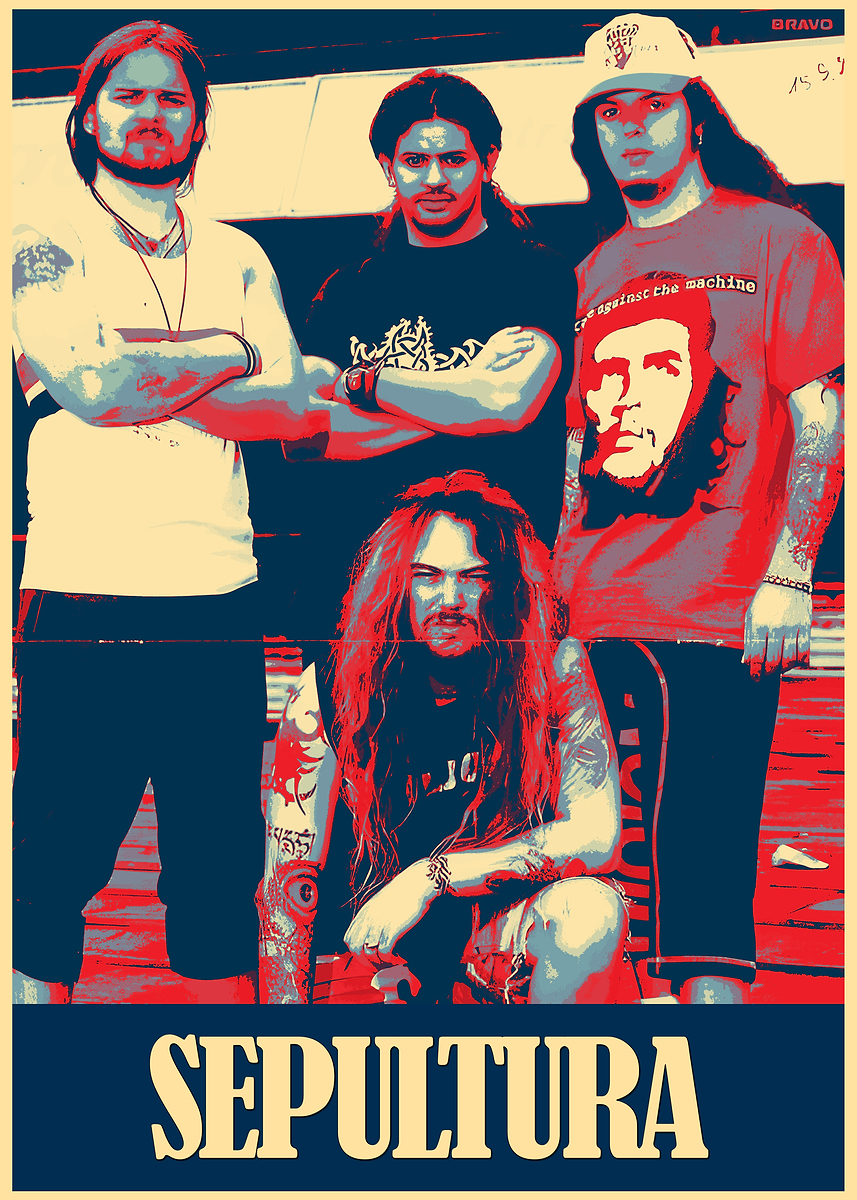 'Sepultura Band Poster' Poster, picture, metal print, paint by Telo ...