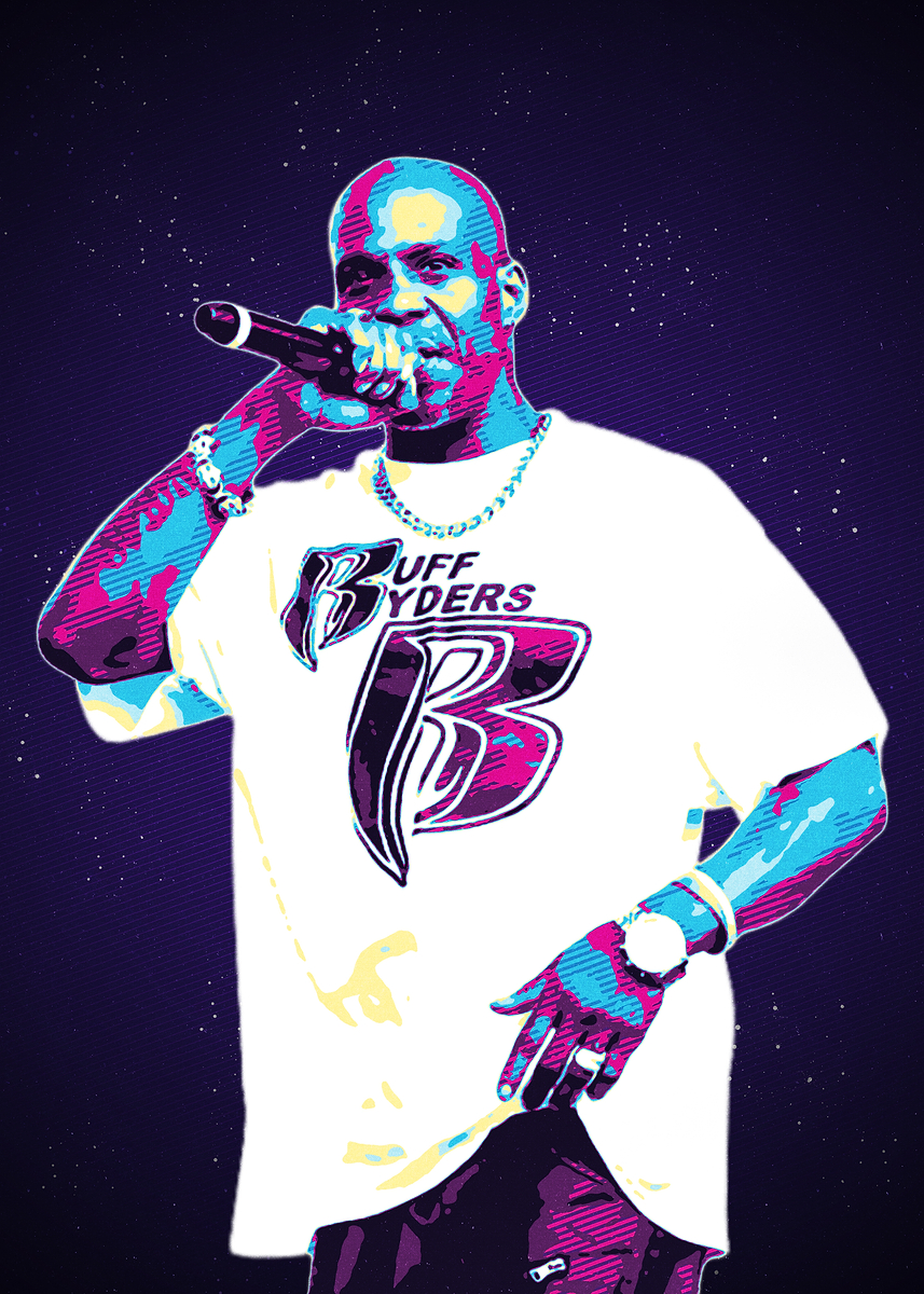 'DMX Ruff Ryders Pop Art Portrait' Poster, picture, metal print, paint ...