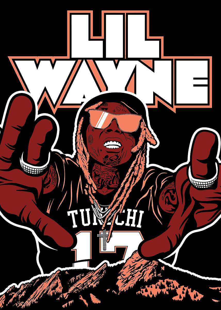 'Lil Wayne Illustration' Poster, picture, metal print, paint by Bae ...