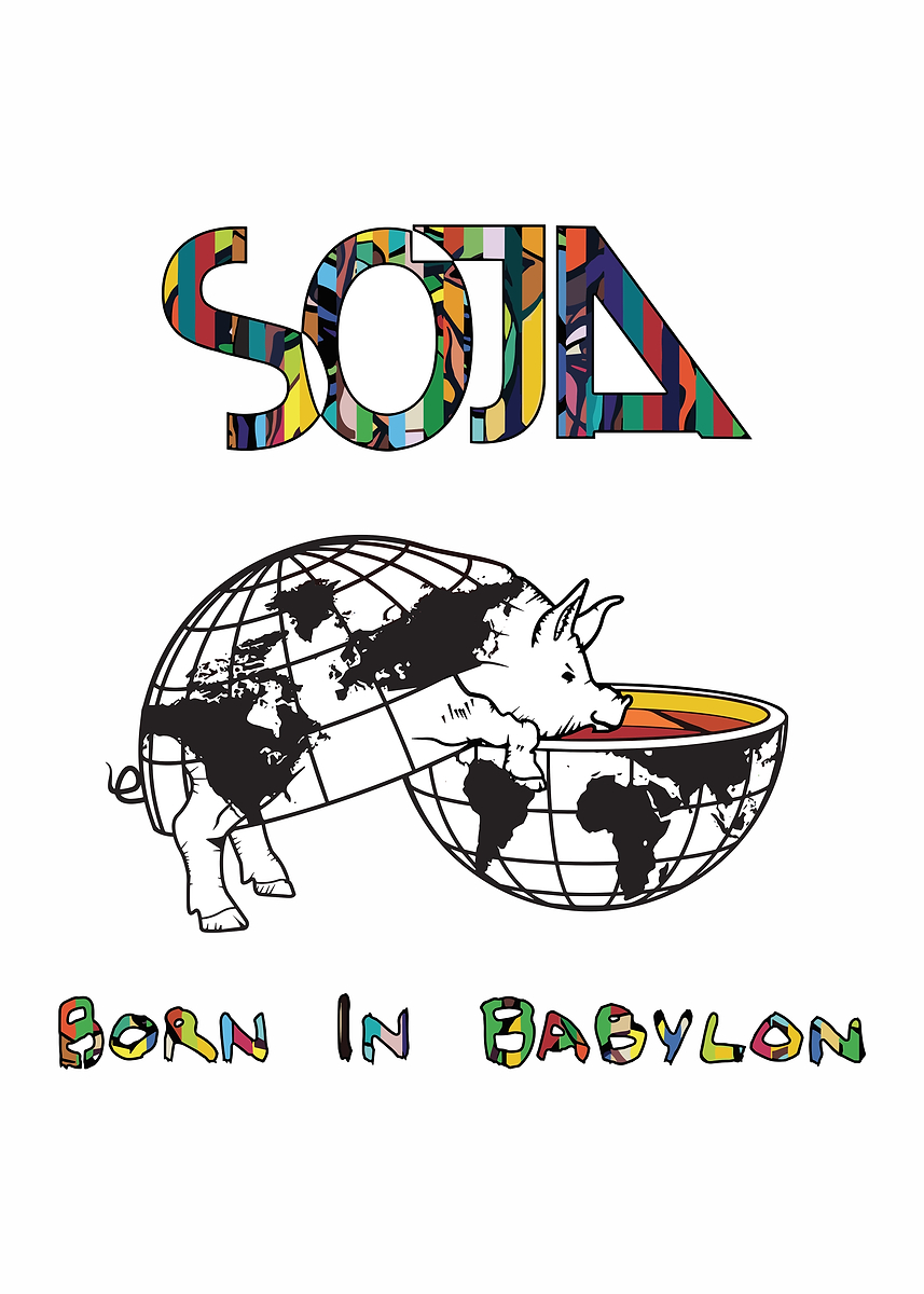 'SOJA Born in Babylon Graphic' Poster, picture, metal print, paint by ...