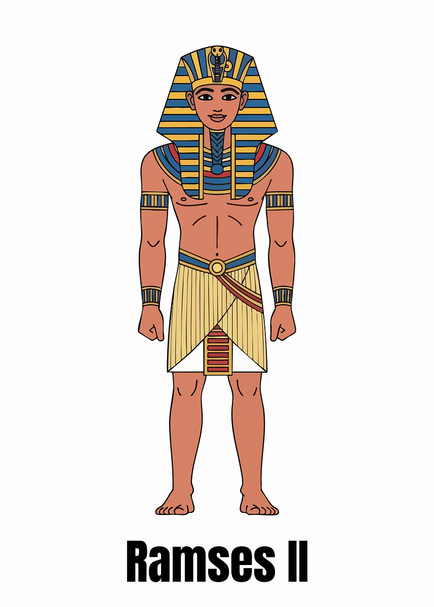 'Ramses II Illustration' Poster, picture, metal print, paint by ...
