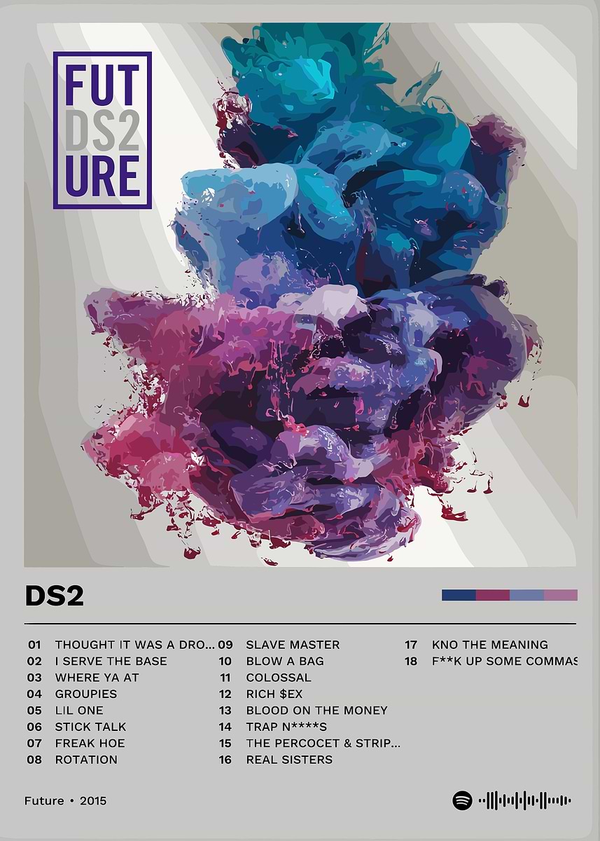 'Future DS2 Album Cover Art' Poster, picture, metal print, paint by ...