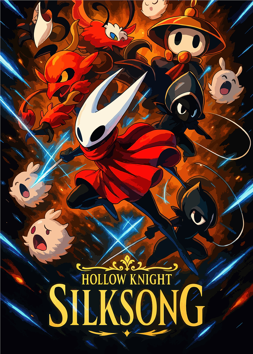 'Hollow Knight: Silksong Game Poster' Poster, picture, metal print ...