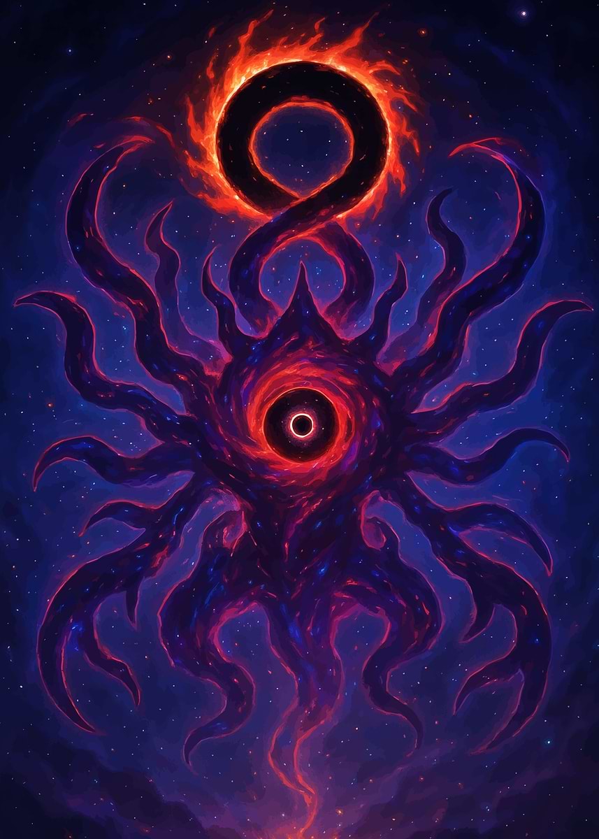 'Cosmic Horror Entity' Poster, picture, metal print, paint by Beverly ...