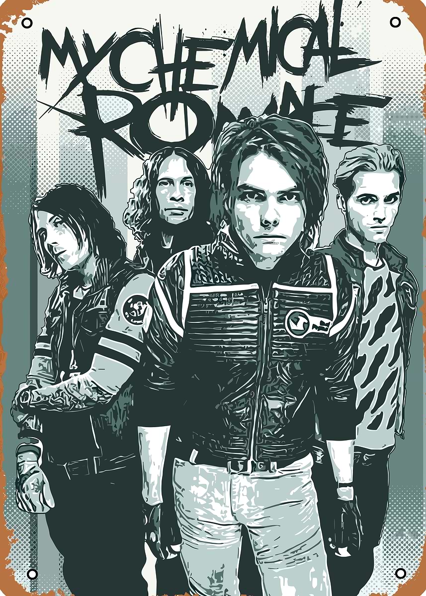 'My Chemical Romance Band Poster' Poster, picture, metal print, paint ...