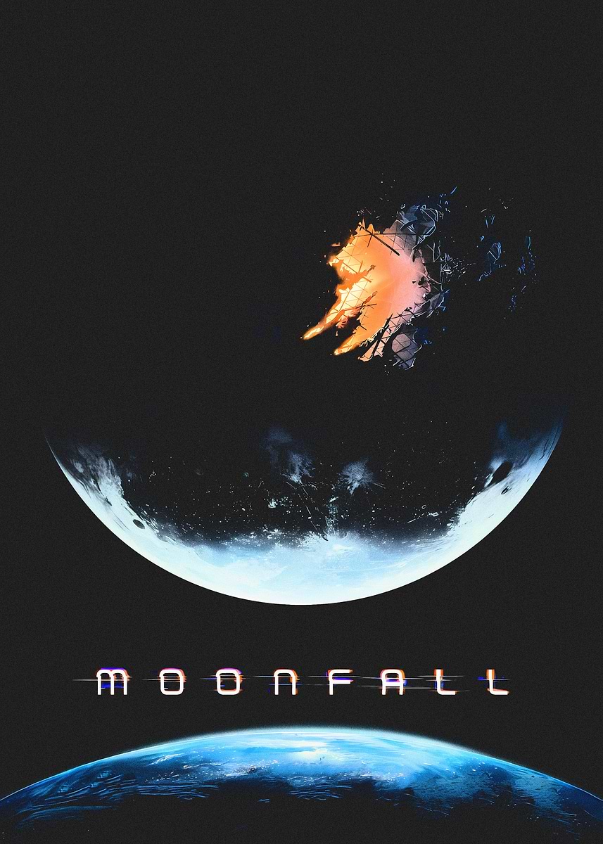 'Moonfall' Poster, picture, metal print, paint by stockfamous | Displate