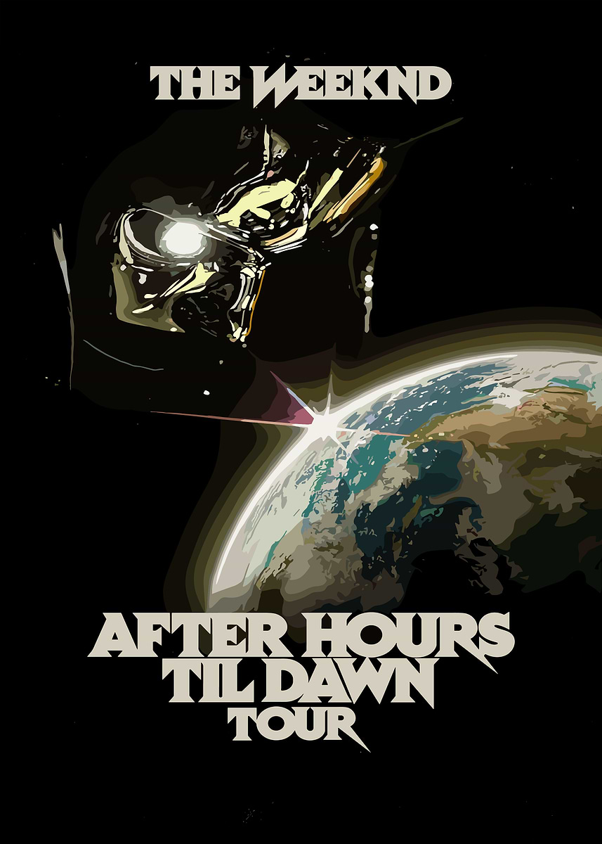 'The Weeknd After Hours Til Dawn Tour' Poster, picture, metal print ...