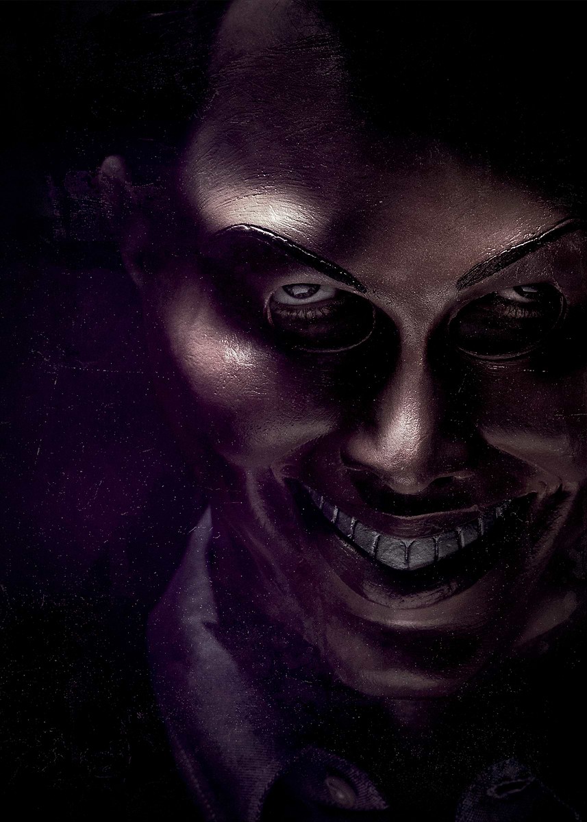 'Sinister Masked Face in Dark Lighting' Poster, picture, metal print ...