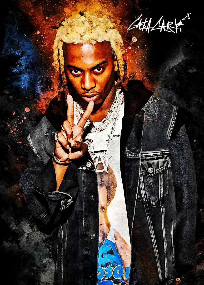 'Playboi Carti Portrait' Poster, picture, metal print, paint by ...