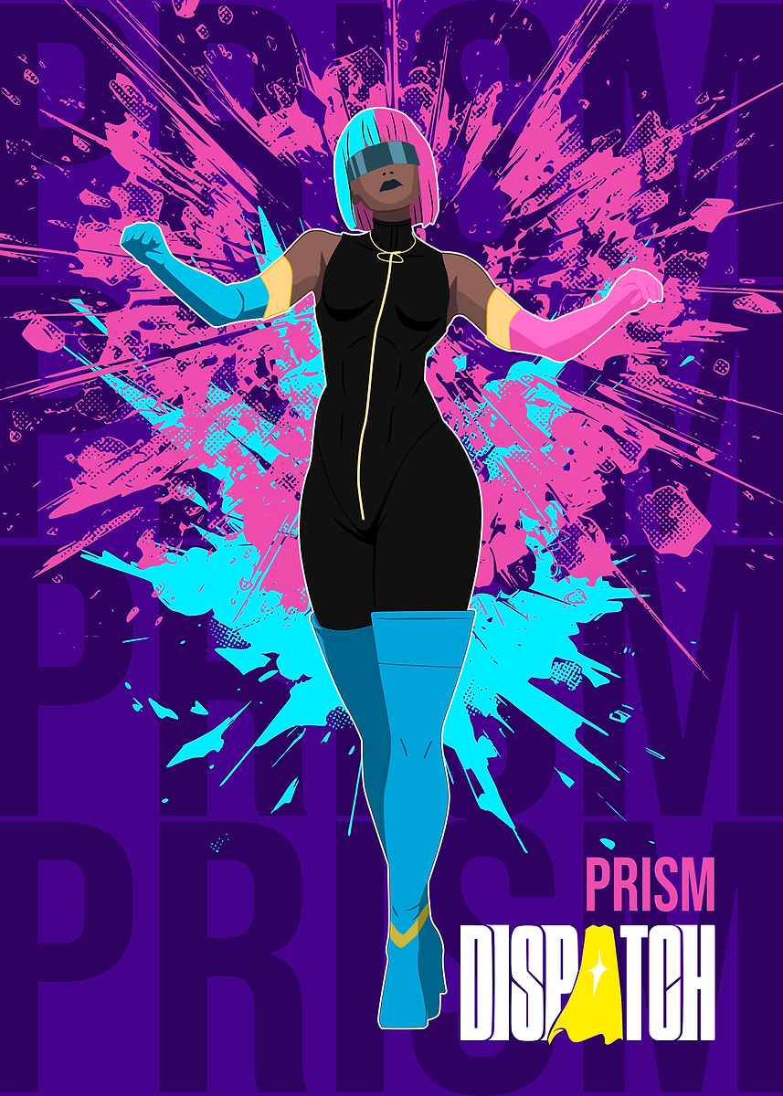 'Prism Dispatch Character Art' Poster, picture, metal print, paint by geeks holic | Displate