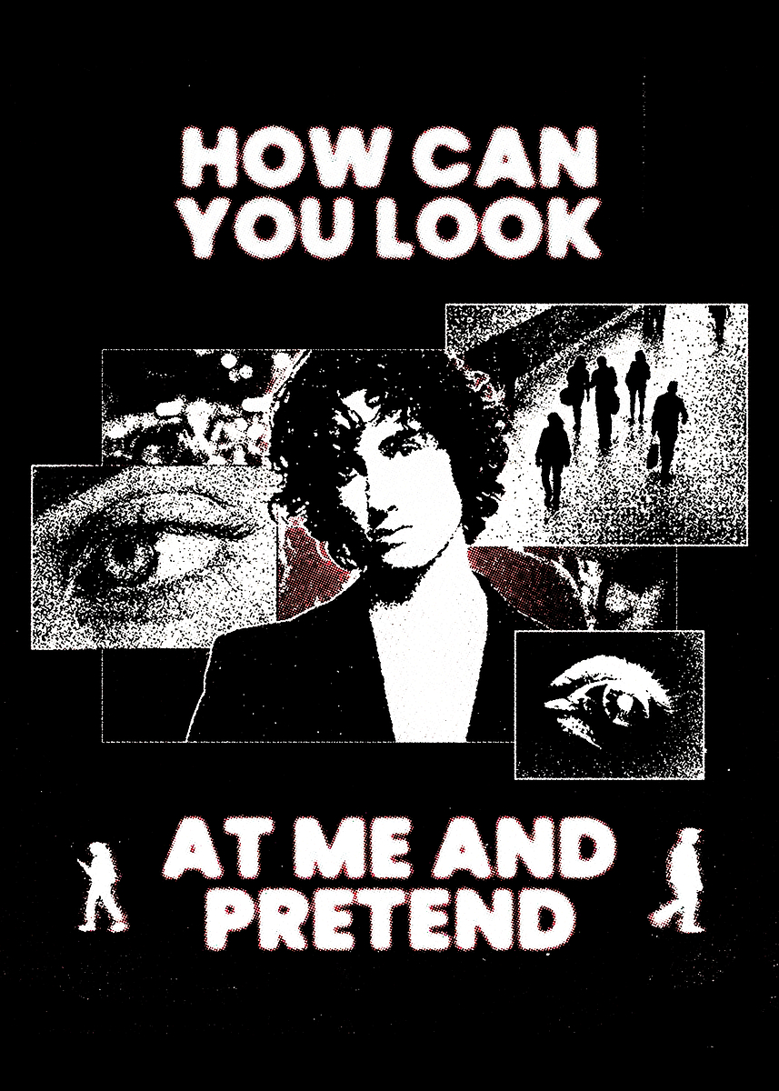 'How Can You Look At Me' Poster, picture, metal print, paint by ...