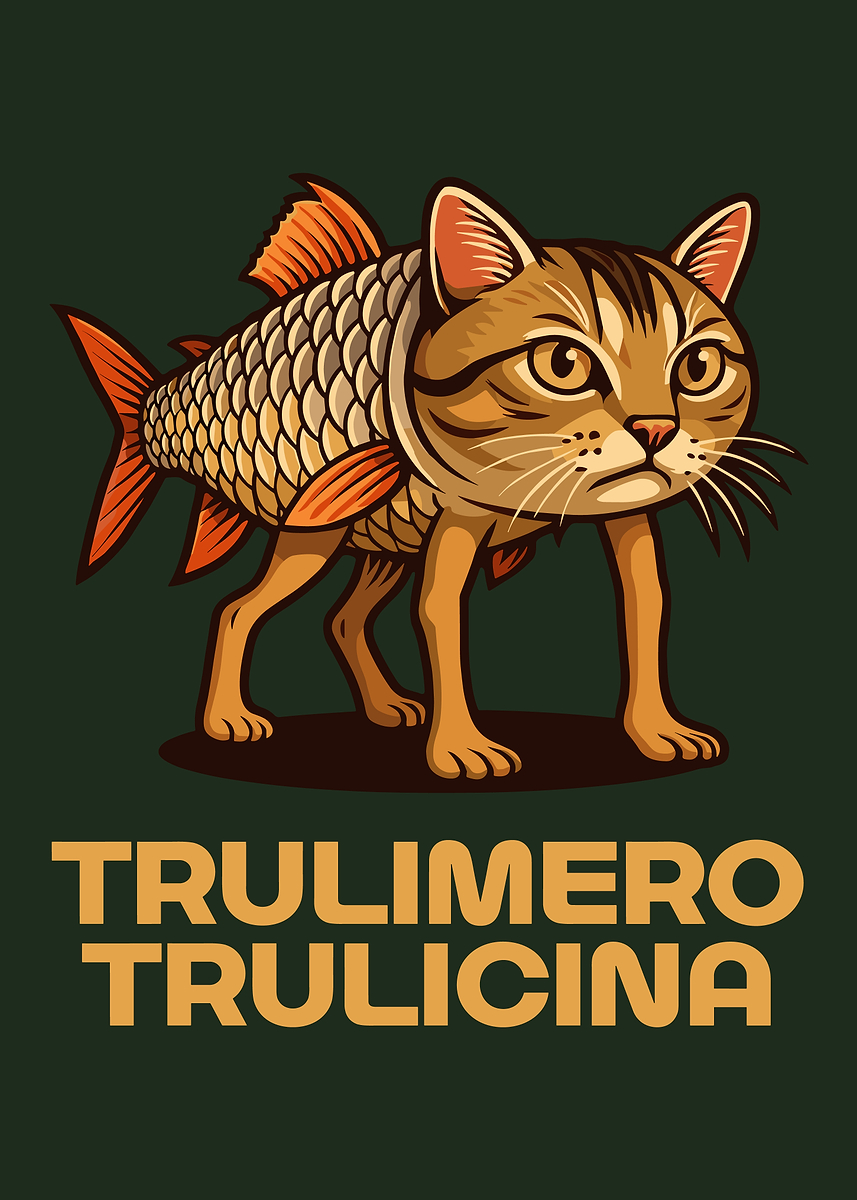 'Trulimero Trulicina Cat-Fish Hybrid' Poster, picture, metal print ...