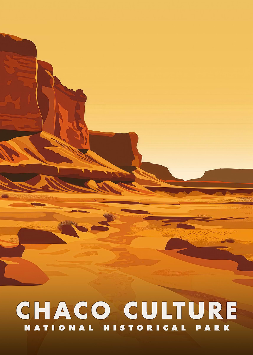 'Chaco Culture National Historical Park Poster' Poster, picture, metal ...