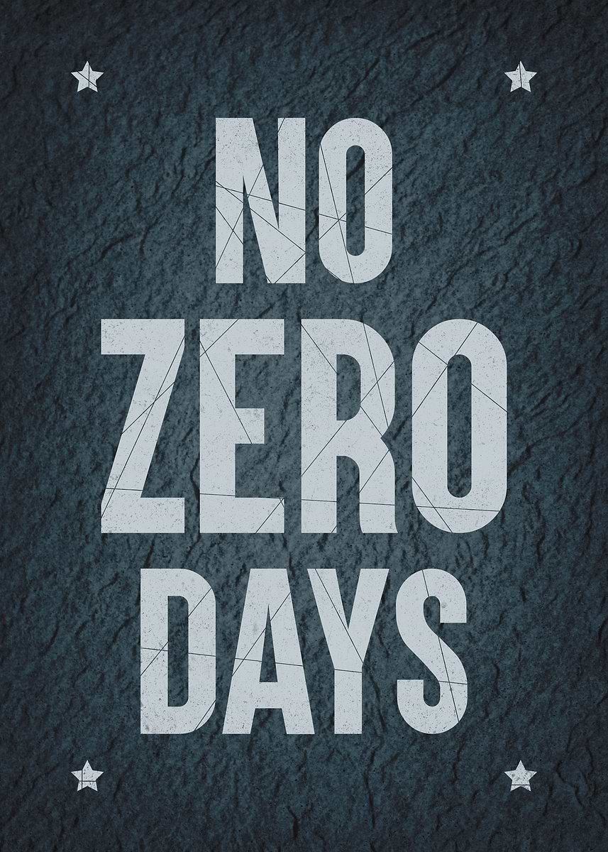 'No Zero Days, Motivation to Keep Moving Forward' Poster, picture ...