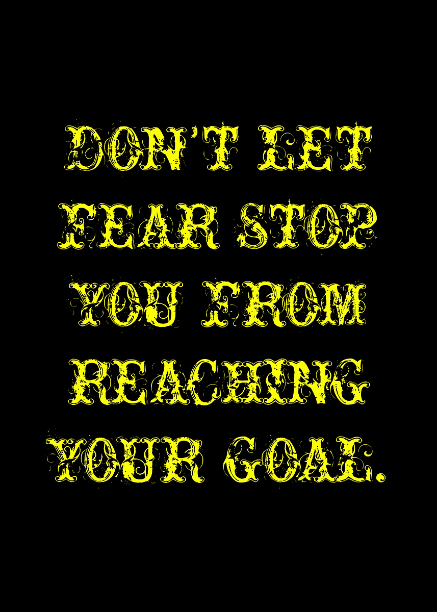 'Motivational Quote: Reach Your Goal' Poster, picture, metal print ...