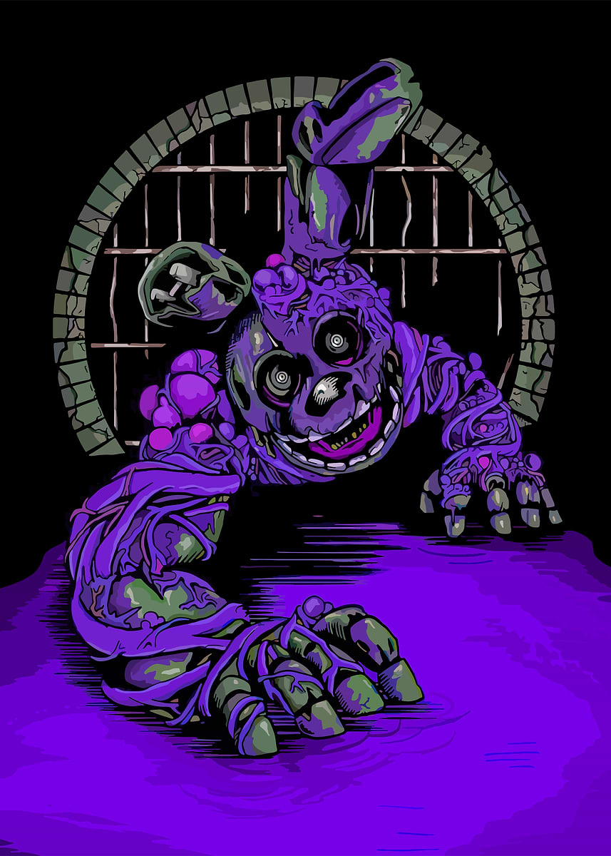 'five nights at freddy's Crawling from Grate' Poster, picture, metal ...
