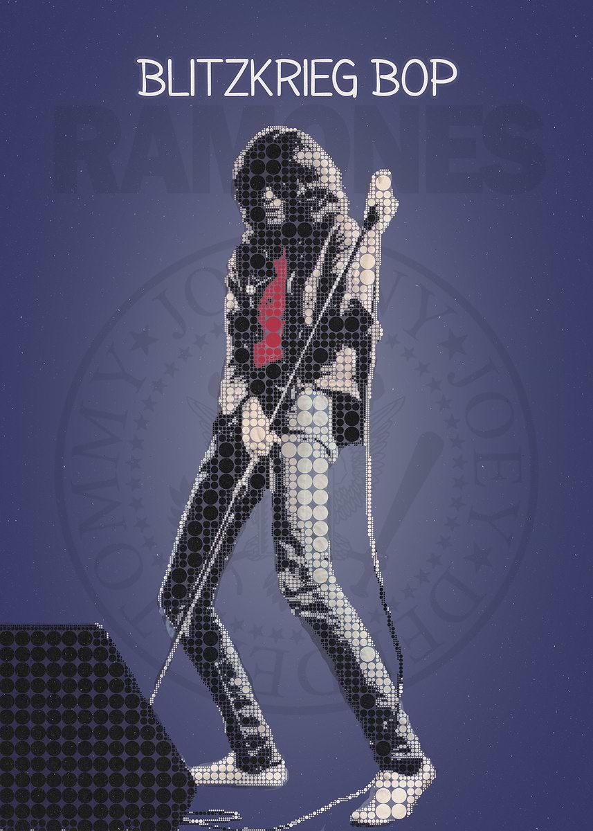 'Blitzkrieg Bop' Poster, picture, metal print, paint by The Poster ...