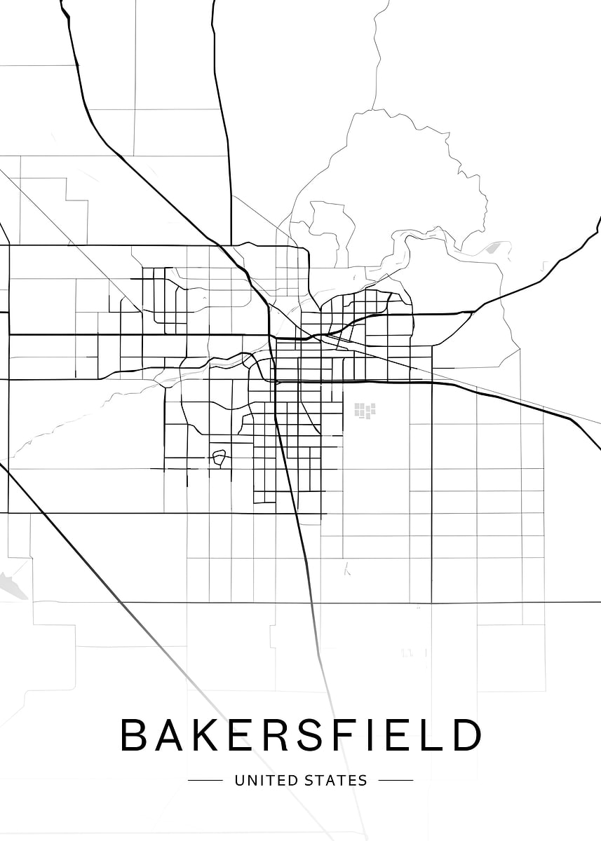 'Bakersfield California' Poster, picture, metal print, paint by Artisa ...