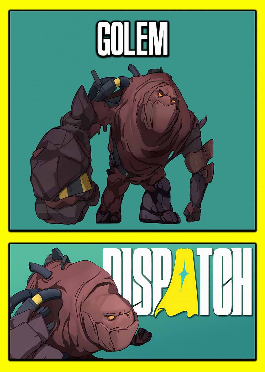 'Golem Dispatch Character Art' Poster, picture, metal print, paint by ...