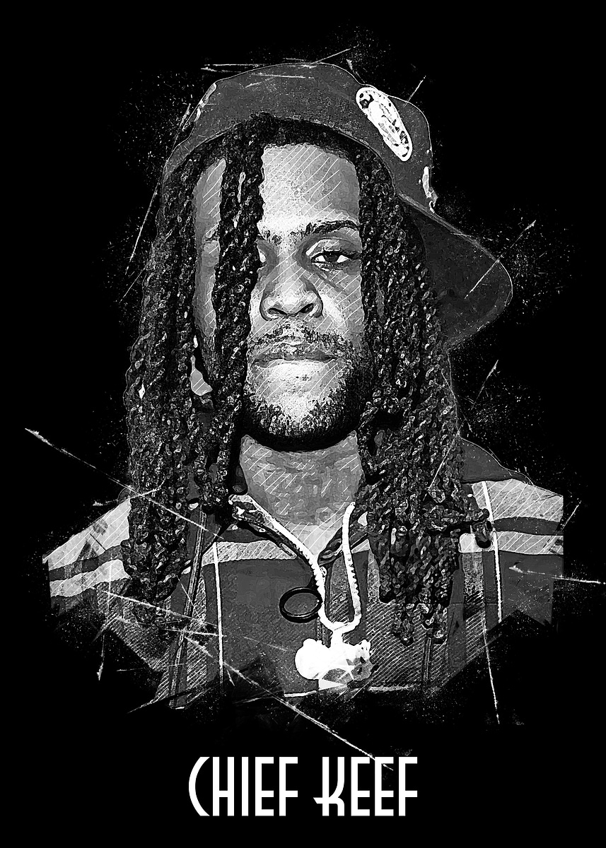 'Chief Keef Portrait' Poster, picture, metal print, paint by pameart ...