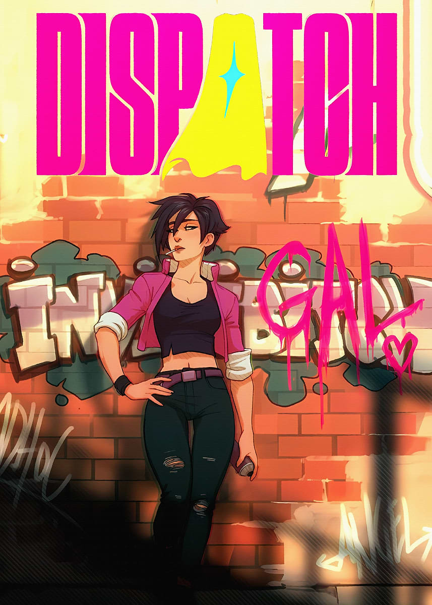 'Dispatch Gal Graffiti Girl' Poster, picture, metal print, paint by ...